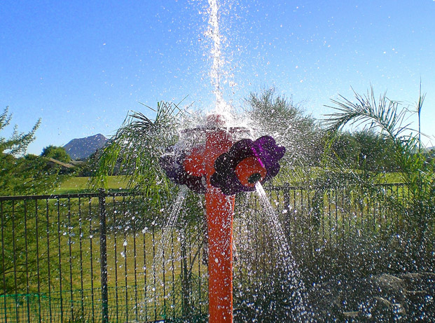 Flower Shower (3) Splash Pad Feature - Rain Deck