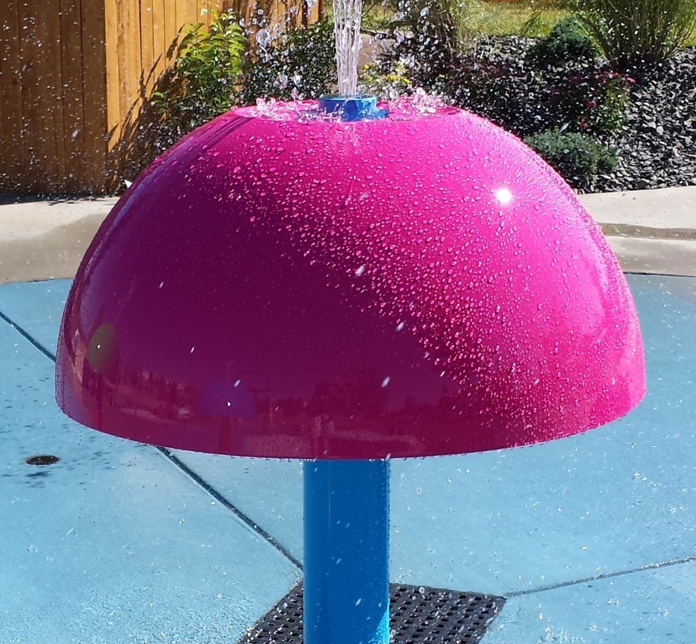 Mini Mushroom Splash Pad Feature by Rain Deck