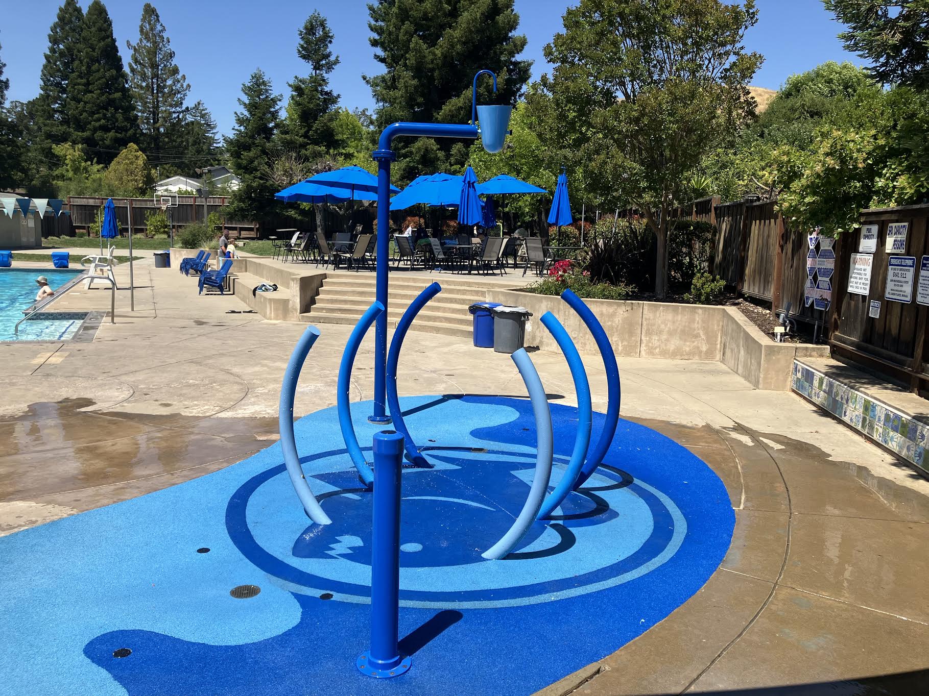 Moraga Ranch Swim Club Introduces Stunning Blue Splash Pad - Rain Deck ...